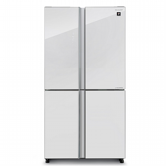 מקרר 4 דלתות מקפיא תחתון - 578 ליטר Sharp שארפ SJ-8960-WH זכוכית לבנה | מקרר 4 ו 5 דלתות ...