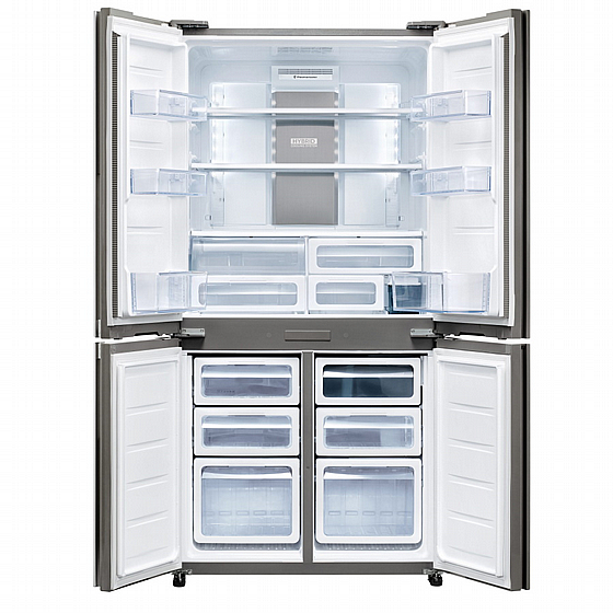 מקרר 4 דלתות מקפיא תחתון - 610 ליטר Sharp שארפ SJ-9170-SL כסוף | מקרר 4 ו 5 דלתות | מקררים ...