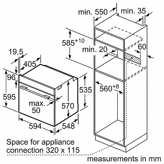 תנור בנוי פירוליטי Constructa קונסטרוקטה CF4M78020Y | תנורי אפייה בילד-אין | בישול ואפייה ...