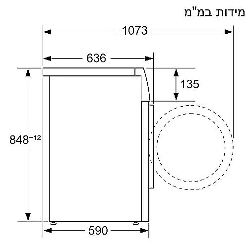 מכונת כביסה 9 ק''ג מבית CONSTRUCTA קונסטרוקטה דגם CGA144G1IL | מכונות כביסה | כביסה ייבוש ...