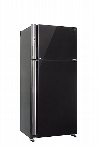 מקרר 2 דלתות מקפיא עליון SHARP דגם SJ-GPRN75D-BK זכוכית שחורה | מקררי מקפיא עליון | מקררים ...