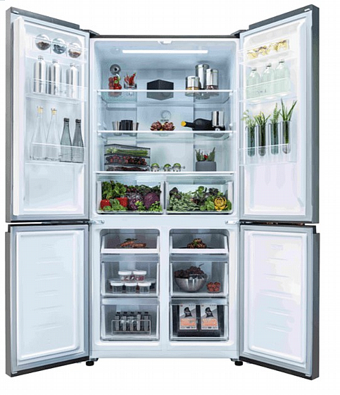 מקרר 4 דלתות 600 ליטר HR4628SS פיקוד שבת נירוסטה AMCOR | מקרר 4 ו 5 ...