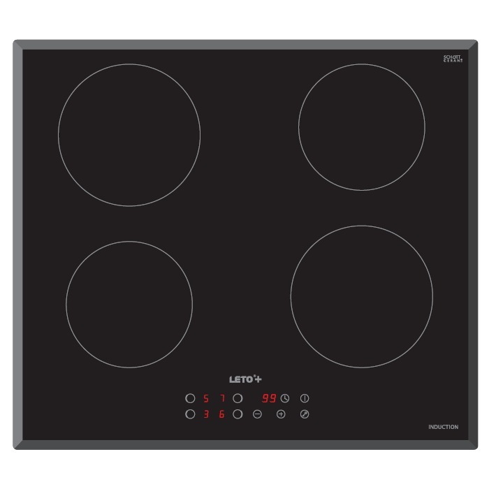 כיריים אינדוקציה 4 להבות Midea מידאה IF6417B1 | כיריים אינדוקציה ...